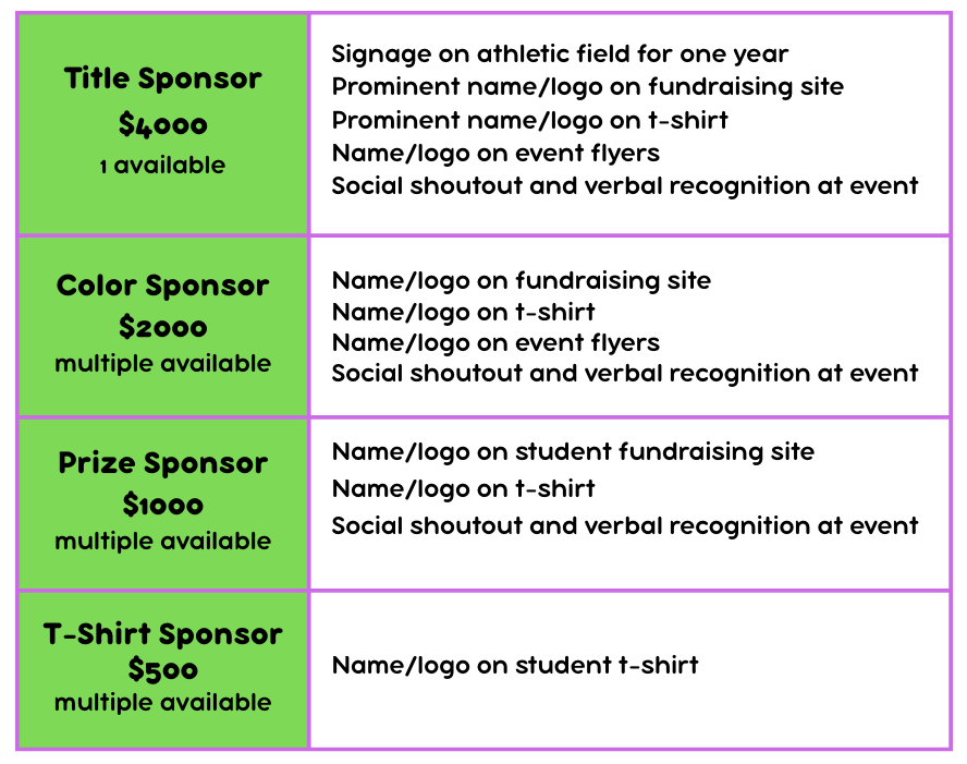 Eagles Color Run - Friday, October 3, 2025